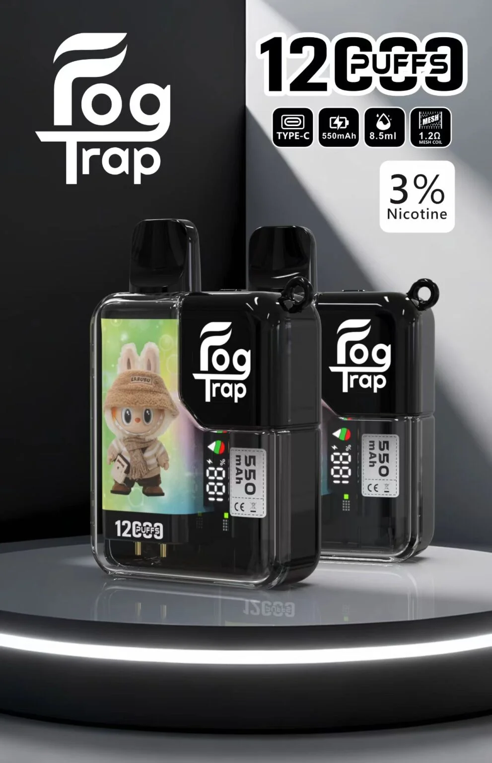 【小新/拉布布限定】Fog Trap 12000｜可愛外型 × 超強續航 × 霧化穩定推 711到付 - 悅刻｜RELX煙彈 / 電子煙菸彈 ...